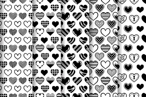 Seamless Heart Patterns Graphic By G93 · Creative Fabrica