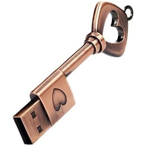 Clé USB en Forme de Cœur en Métal LEIZHAN Go Étanche Romantique Cdiscount Informatique