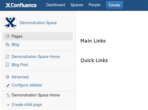 adding space shortcut links