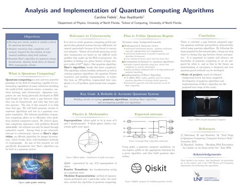 Analysis And Implementation Of Quantum Computing Algorithms Soars