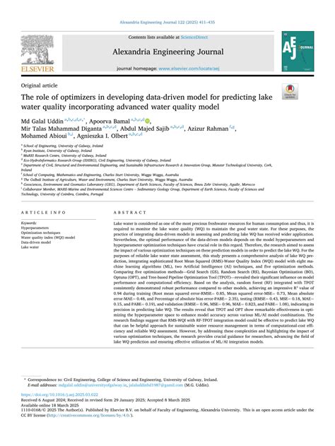 Pdf The Role Of Optimizers In Developing Data Driven Model For