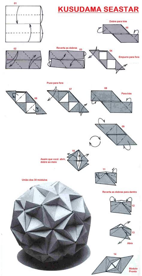 New Origami Kusudama Flower Diagram Origami