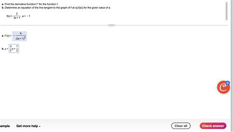 Solved A ﻿find The Derivative Function F ﻿for The Function