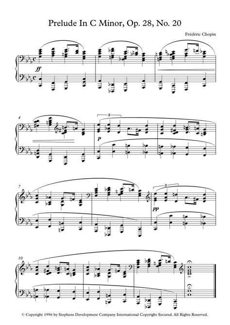 Prelude In C Minor Op 28 No 20 Arr Fernanda Moura By Chopin