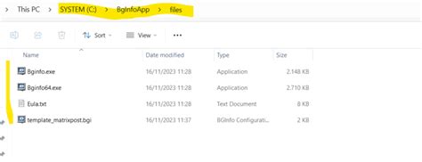 set up and deploy bginfo from sysinternals by using microsoft intune