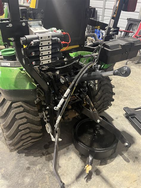 Installed Rear Hydraulic Kit 3rd Function And Power Beyond From Summit Hydraulics Green