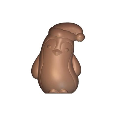 Moules Pour Chocolat PINGOUIN A BONNET 4 Empreintes 80 Mm X 60 Mm
