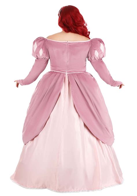 Womens Plus Size Disney Pink Dress Ariel Costume Dress