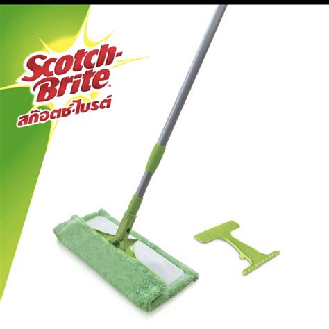 ไม้ ผ้า ฐาน ที่ปาดผง 3m Scotch Brite® Flat Mop Microfiber สก๊อตช์