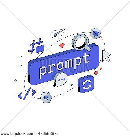 Prompt Command Button Vector Photo Free Trial Bigstock