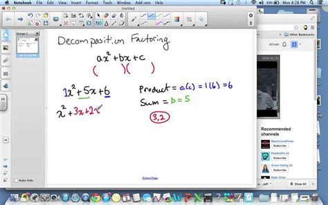 How To Factor Decompositon Youtube