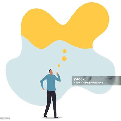 크게 생각하고 성공에 대한 야망을 갖고 세상을 바꾸기 위해 큰 꿈을 꾸거나 큰 문제 상상력 또는 창의성을 해결하기 위한 해결책을 얻기 위해 숙고하십시오 기포에 대한 스톡