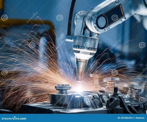 Robotic Arm And Gears Representing Automation And Technology Symbolizing Efficiency Innovation