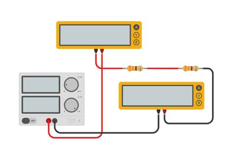 Circuit Design Measuring Current In A Series Circuit Tinkercad