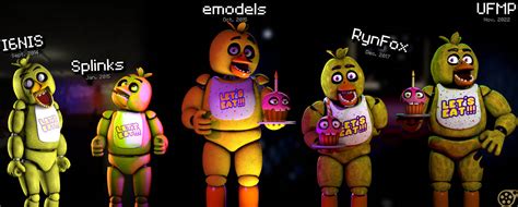 Evolution Of Sfm Fnaf Models Chica The Chicken By Itrashman115 On