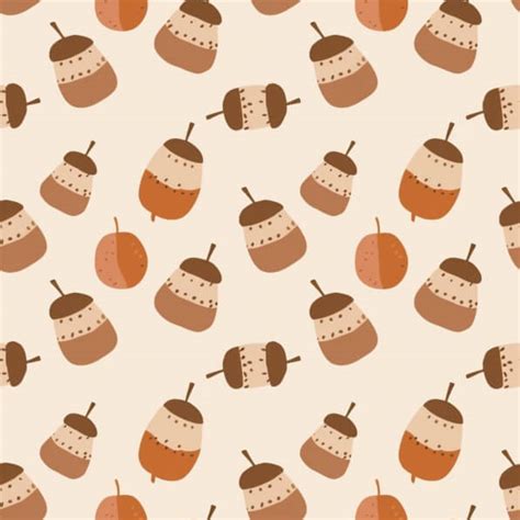 Download Seamless Acorn Pattern In Brown And Beige Patterns Online Creative Fabrica