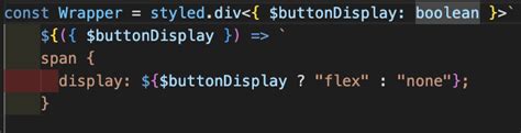 Styled Components Props Error