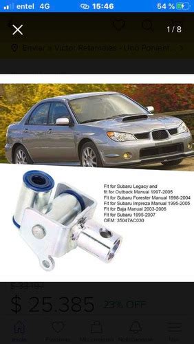 Buje Palanca De Cambio Subaru Baja Impresa Legacy Wrx Cuotas Sin