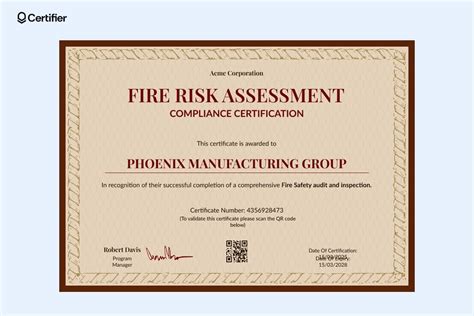 15 Free Fire Safety Certificate Templates Guide