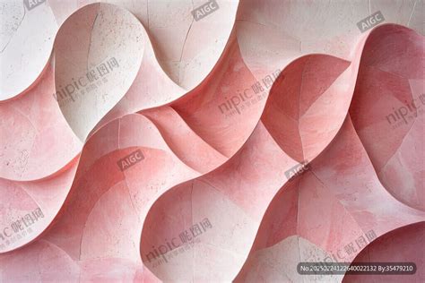 Ai创作图玫粉色立体抽象图案 红色抽象线背景墙 红色曲线纹理素材 高清抽象立体背景 粉红色抽象立体背景 粉色3d背景 意境弯曲线条背景墙 简洁