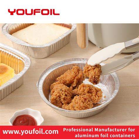 Durable Thick Aluminum Foil Container Oven Safe One Time Use Container