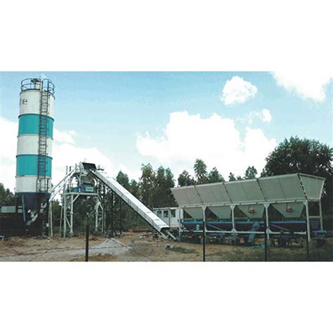 Stationary Type Concrete Batching Plant Industrial At Best Price In