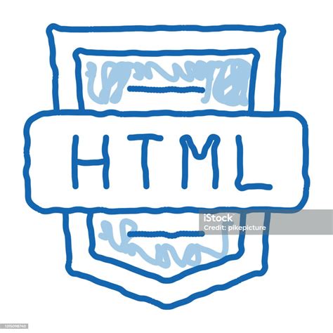 コーディング言語 Html システム落書きアイコン 手描きイラスト Htmlのベクターアート素材や画像を多数ご用意 Html