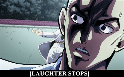 Jojos Bizarre Adventure Yoshikage Kira Laughter Stops Blank Template