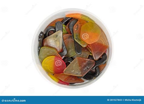 Box Of Typical Dutch Candy Stock Image Image Of Green 281527843