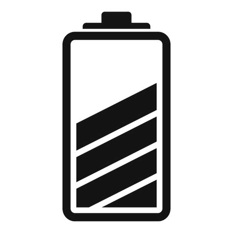Premium Vector Cell Battery Charging Icon Simple Vector Electrical Supply