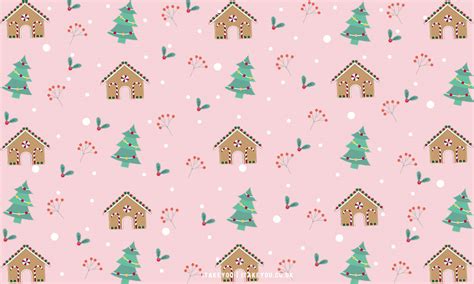 40 Preppy Christmas Wallpaper Ideas Mustard And Pink Christmas Tree