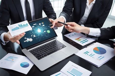 premium photo internet business partnership