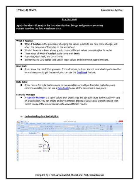 Bi Practical No6 Pdf Business Intelligence Microsoft Excel