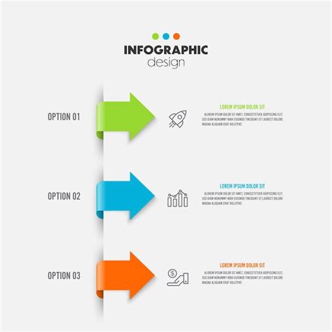 Flechas Plantilla De Infografías Para Diagramas Gráficos Presentaciones