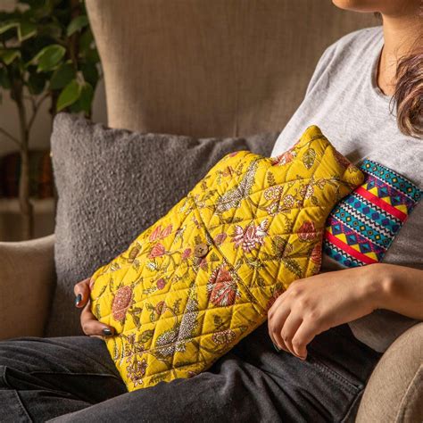 Yellow Spring Hot Water Bag Cover House Of Ekam