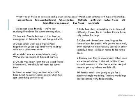 Relationships Conversation Class Fo English Esl Powerpoints