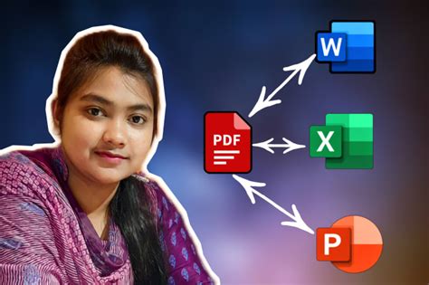 convert pdf to word or excel or powerpoint and versa by ridana ridhi fiverr