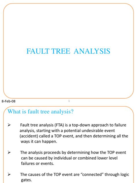fault tree analysis pdf systems engineering