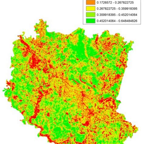 The Landsat Normalized Difference Vegetation Index Ndvi 2017 Mapping