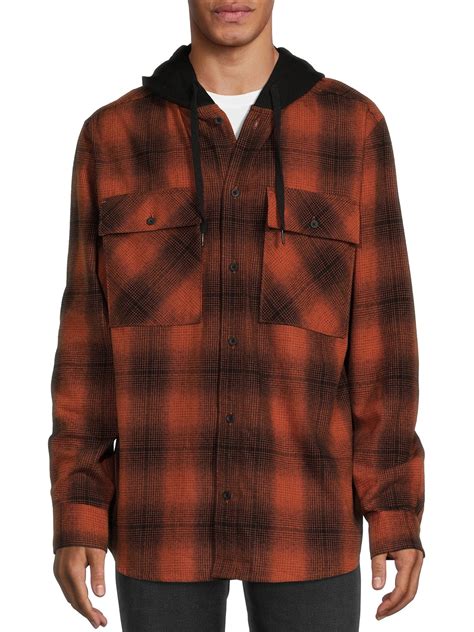Buy No Boundaries Mens And Big Mens Hooded Flannel Shirt With Long