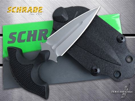 Tactical Fighting Knife Schrade Push Dagger Double Edged