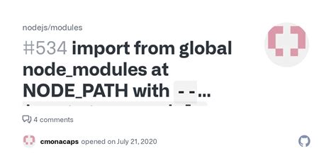 import from global node modules at node path with ` input type module