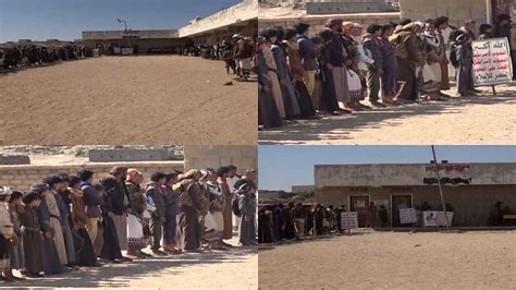 وقفة في العبدية بمأرب وفاءً للرئيس الشهيد الصماد وتحذيرا لتحالف العدوان