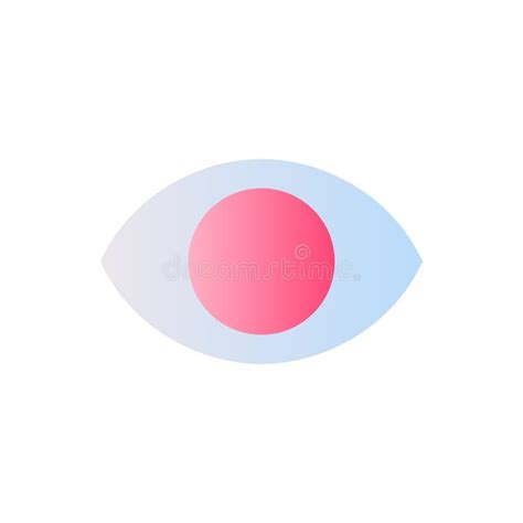 Eye Flat Gradient Two Color Ui Icon Stock Vector Illustration Of Perception Pictogram 256562088