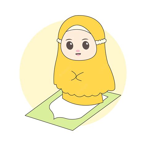 Premium Vector Muslimah Chibi Character