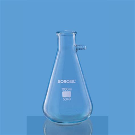 Borosil Flasks Filtering Bolt Neck With Tubulation 5000 Ml As Per
