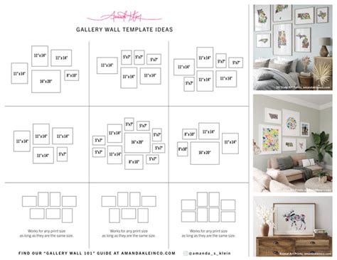 Creative Gallery Wall Template Ideas For Modern Home Decor