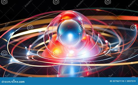 Nucleus Atom Model Stock Illustration 321056293