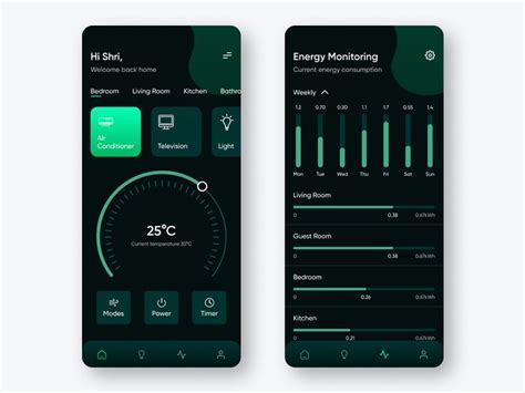 Home Automation Concept Ui Home Automation App Design App Ui Design