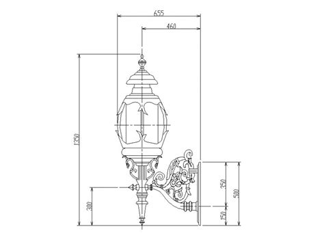 Detail D Model Of The Beacon Light Cad Electrical Component Block